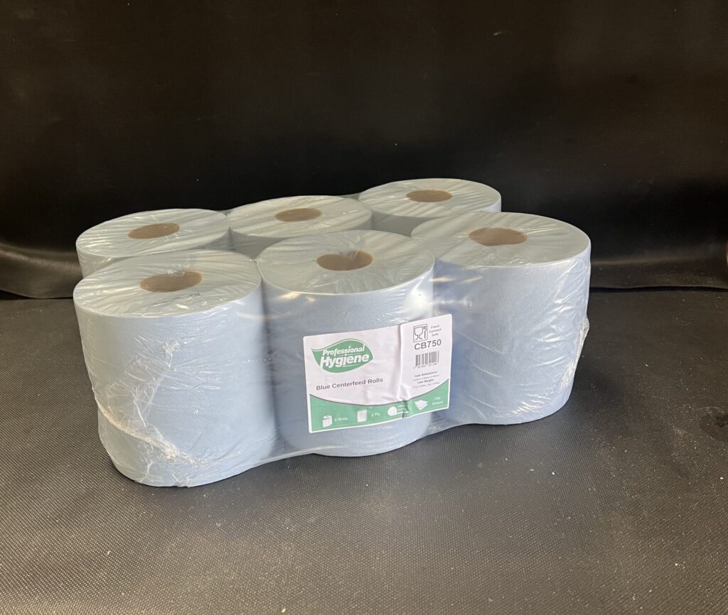 Professional Hygiene CENTREFEED ROLL 2 PLY BLUE – 700 Sheet